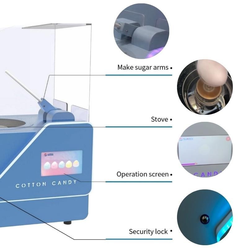 Mini Cotton Candy Robot